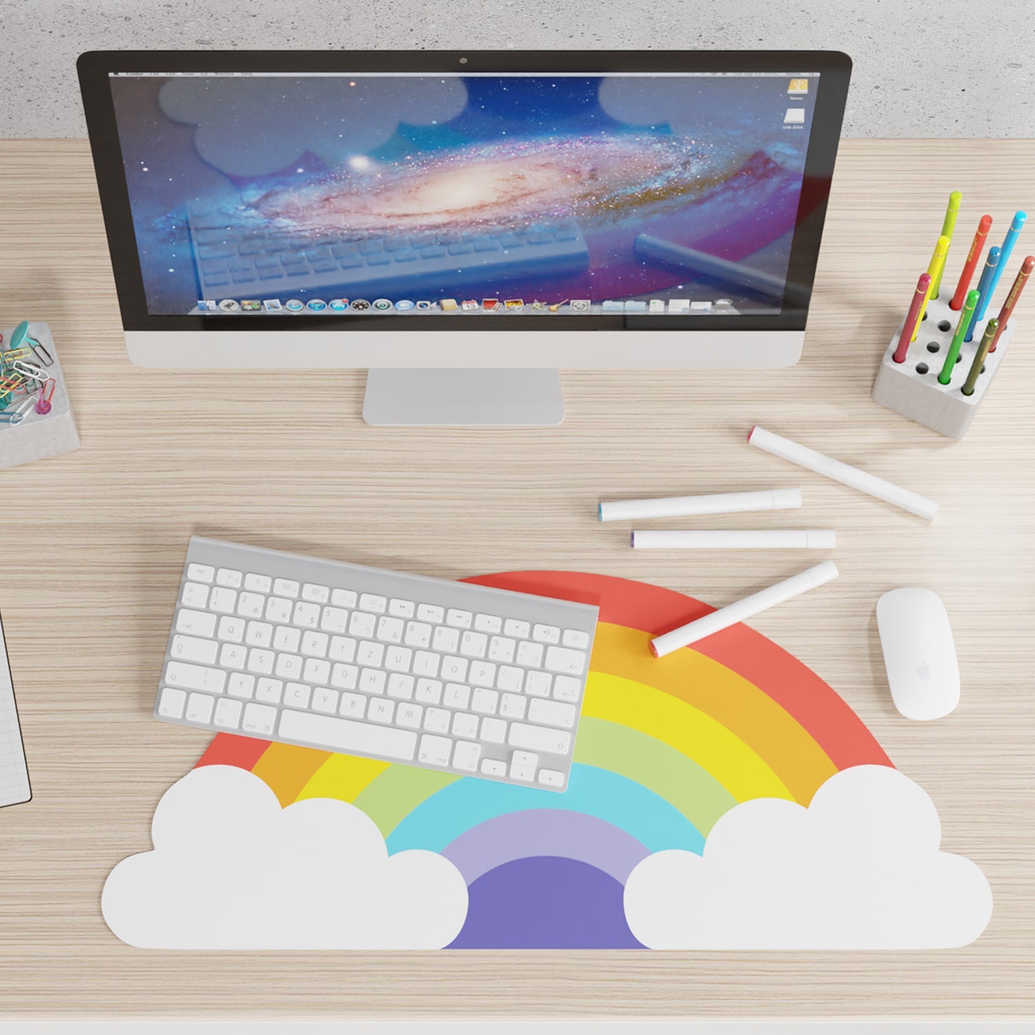 Rainbow desk mat - Gizmo Gifts
